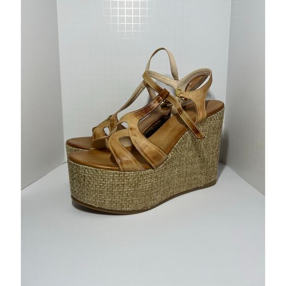 Makis Kotris | Shoes | Makis Kotris Wedge Heels Us Womens 38 75 | Poshmark